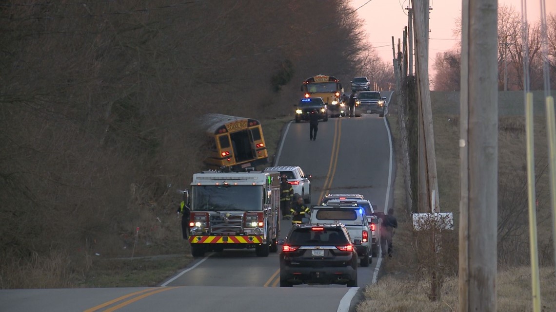 School bus driver, students injured southern Indiana crash | whas11.com