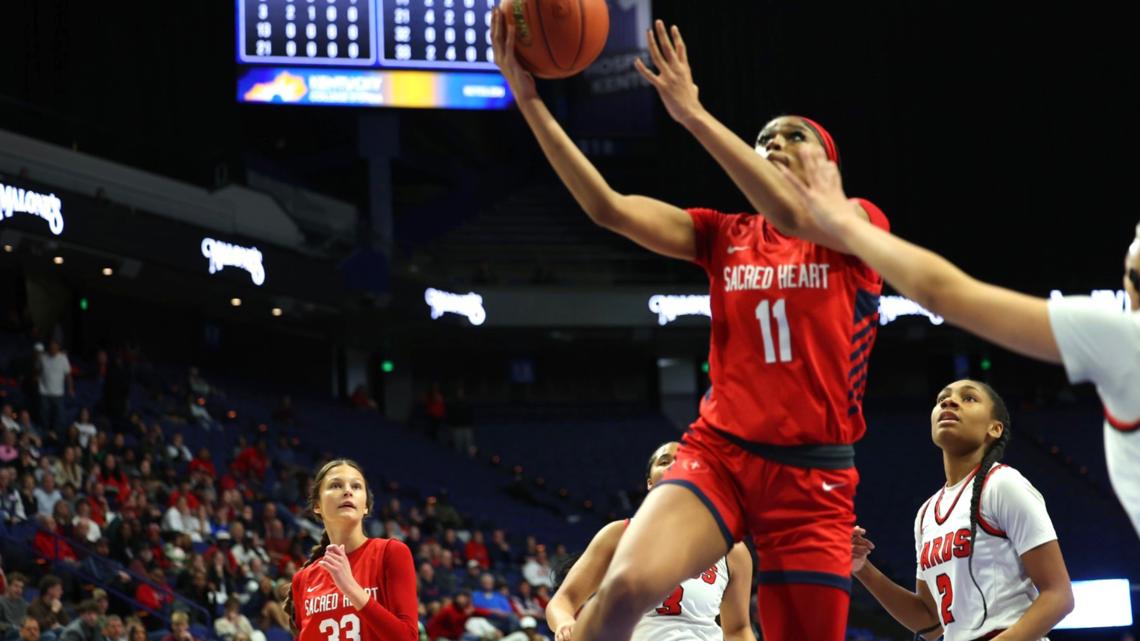 Sacred Heart wins 5th straight girls basketball state title | whas11.com