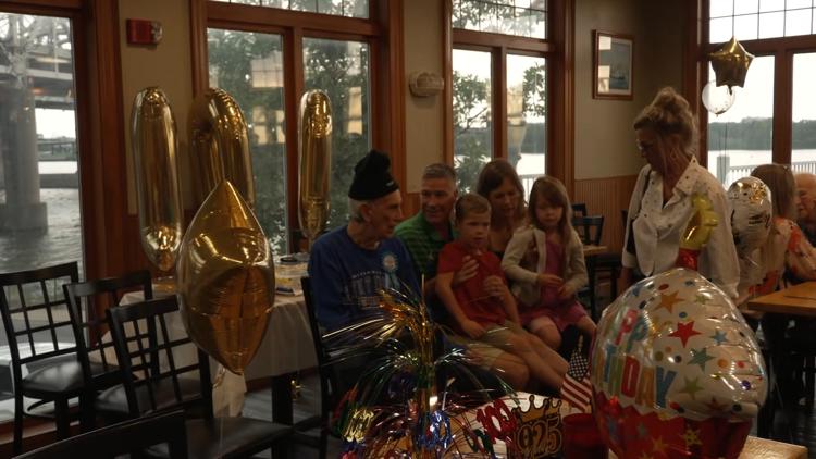 WWII Veteran John Fredrick Hoppes Celebrates 100th Birthday | whas11.com