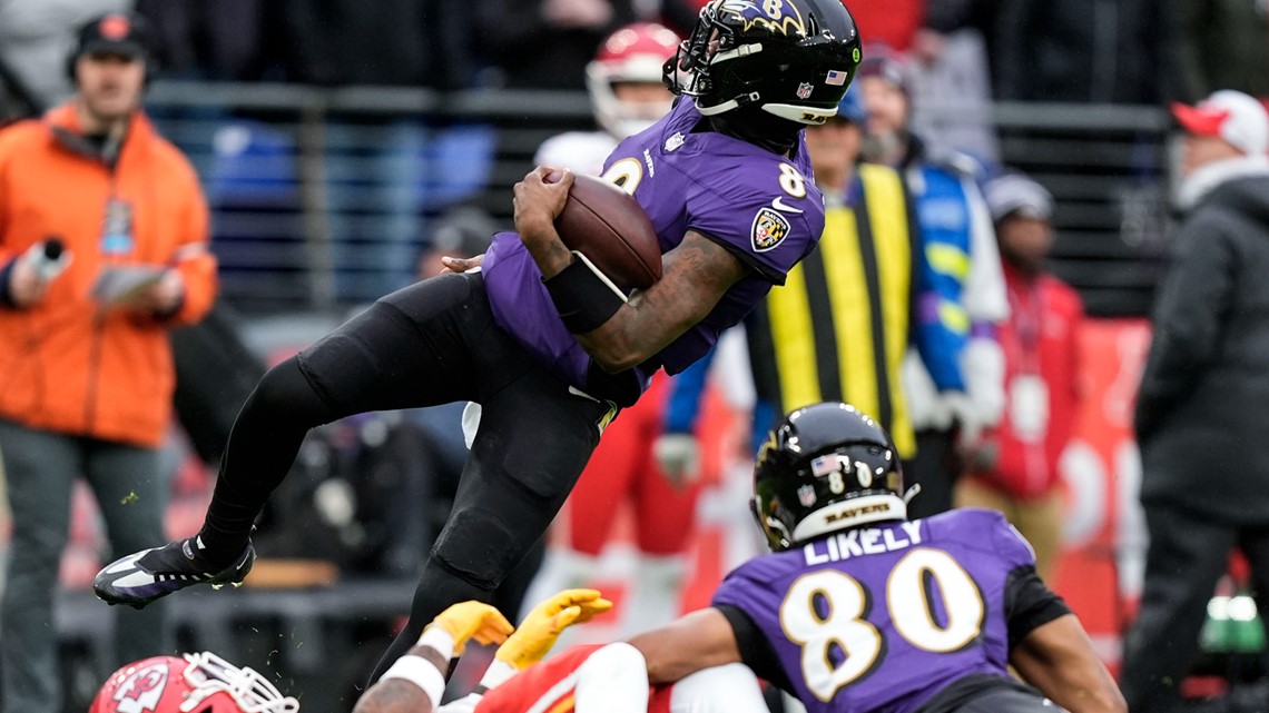 Lamar Jackson's amazing pass, catch during AFC Championship | whas11.com