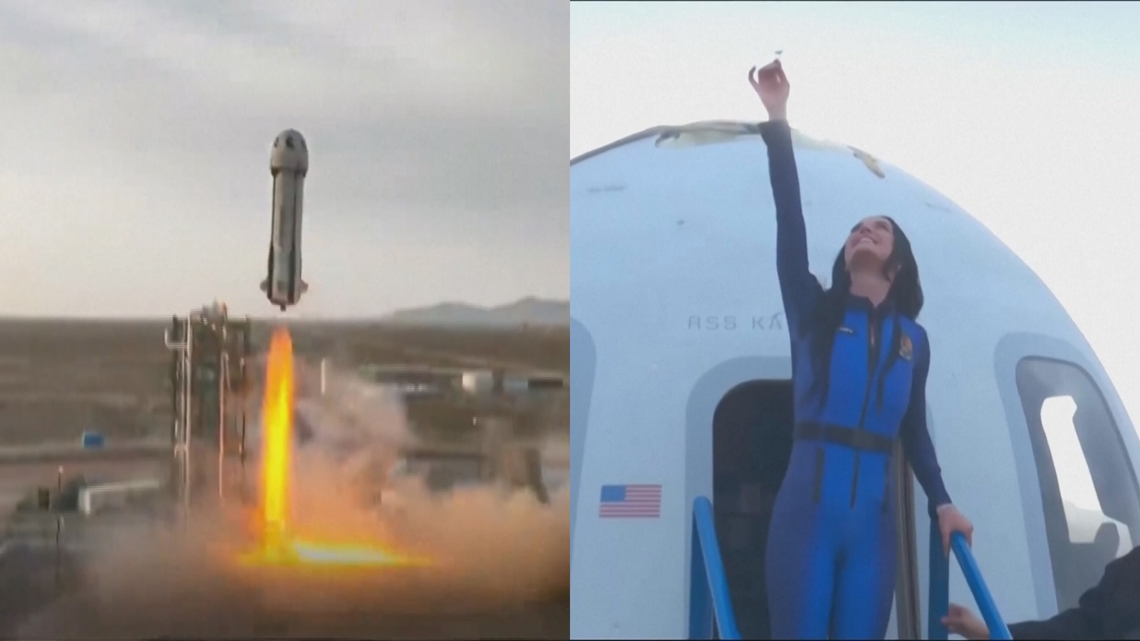 WATCH: Blue Origin launches Katy Perry, Gayle King into space | whas11.com