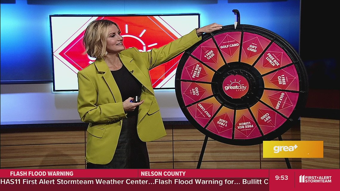 GDL: Congratulations to Great Day Live's Prize Wheel winner | whas11.com