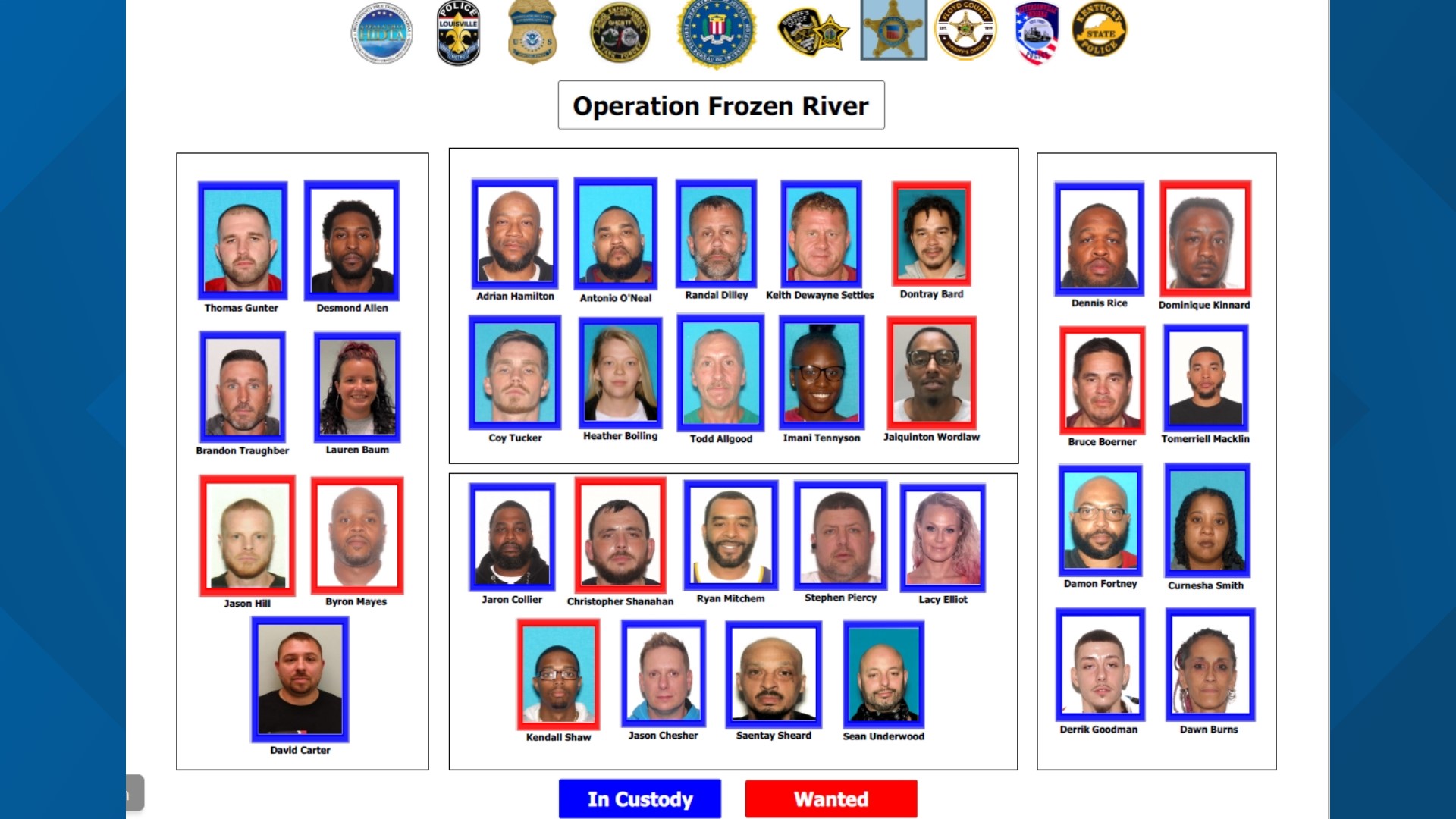 FBI arrests over 20 across Louisville in massive drug operation ...
