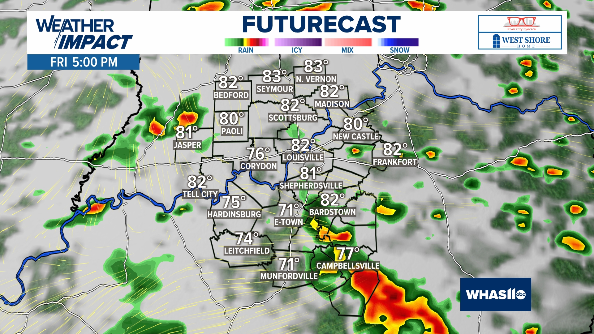 Tracking severe weather in Louisville-area Friday; Timing out threats ...