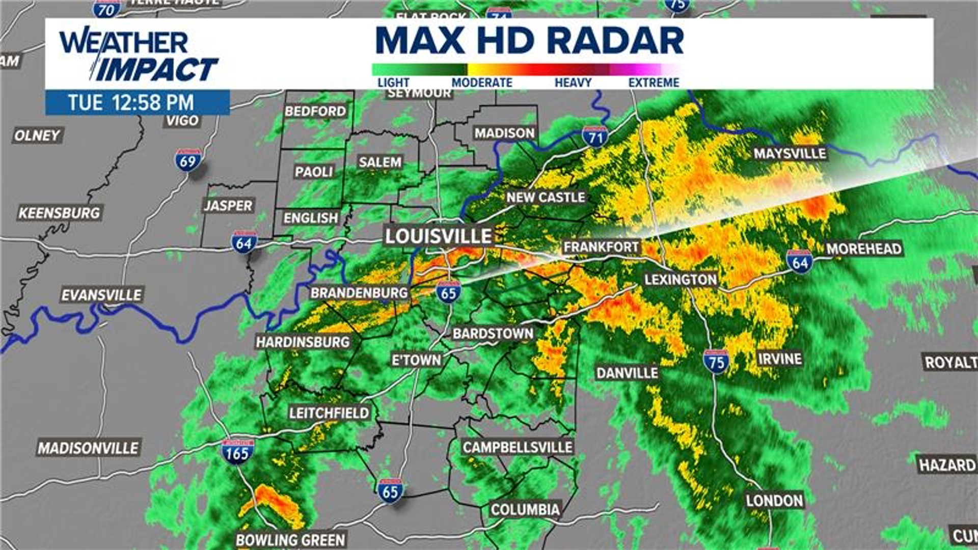 LIVE RADAR | Heavy rain, storms in Kentucky and Indiana | whas11.com