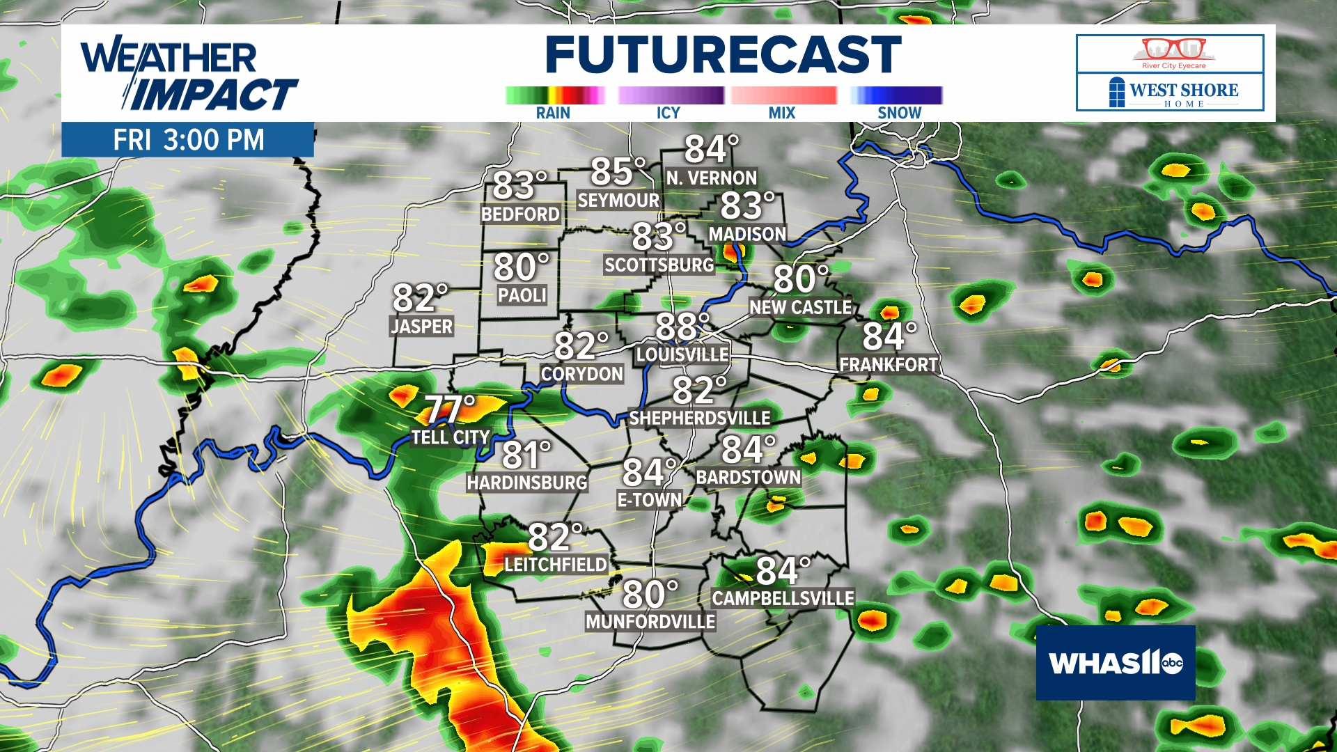 Tracking severe weather in Louisville-area Friday; Timing out threats ...