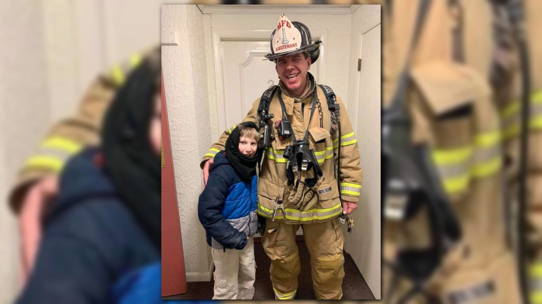 Video of firefighter in New Hampshire using sign language with young ...