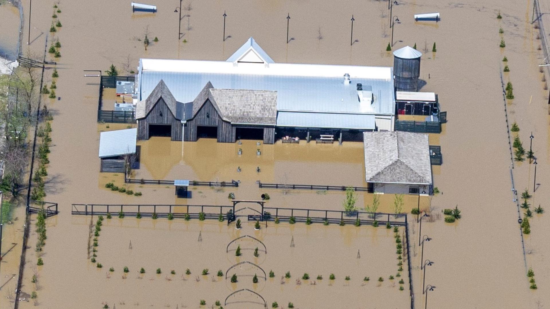 PHOTOS: LMPD shares aerial images of Ohio River flooding | whas11.com