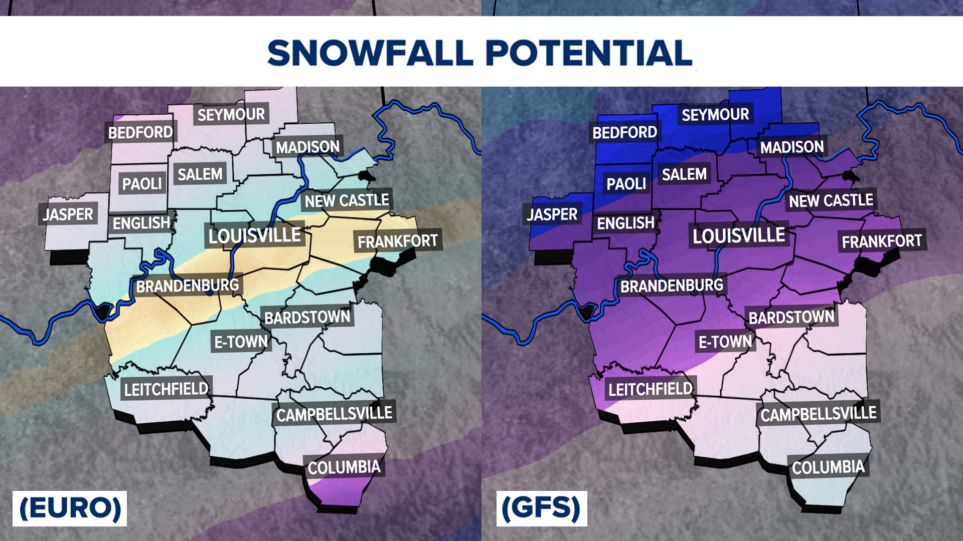 Tracking major snowstorm this weekend in Kentucky | What do the models ...