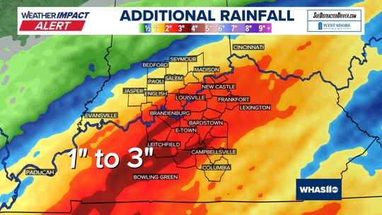 Louisville rainfall totals in the last 72 hours | whas11.com