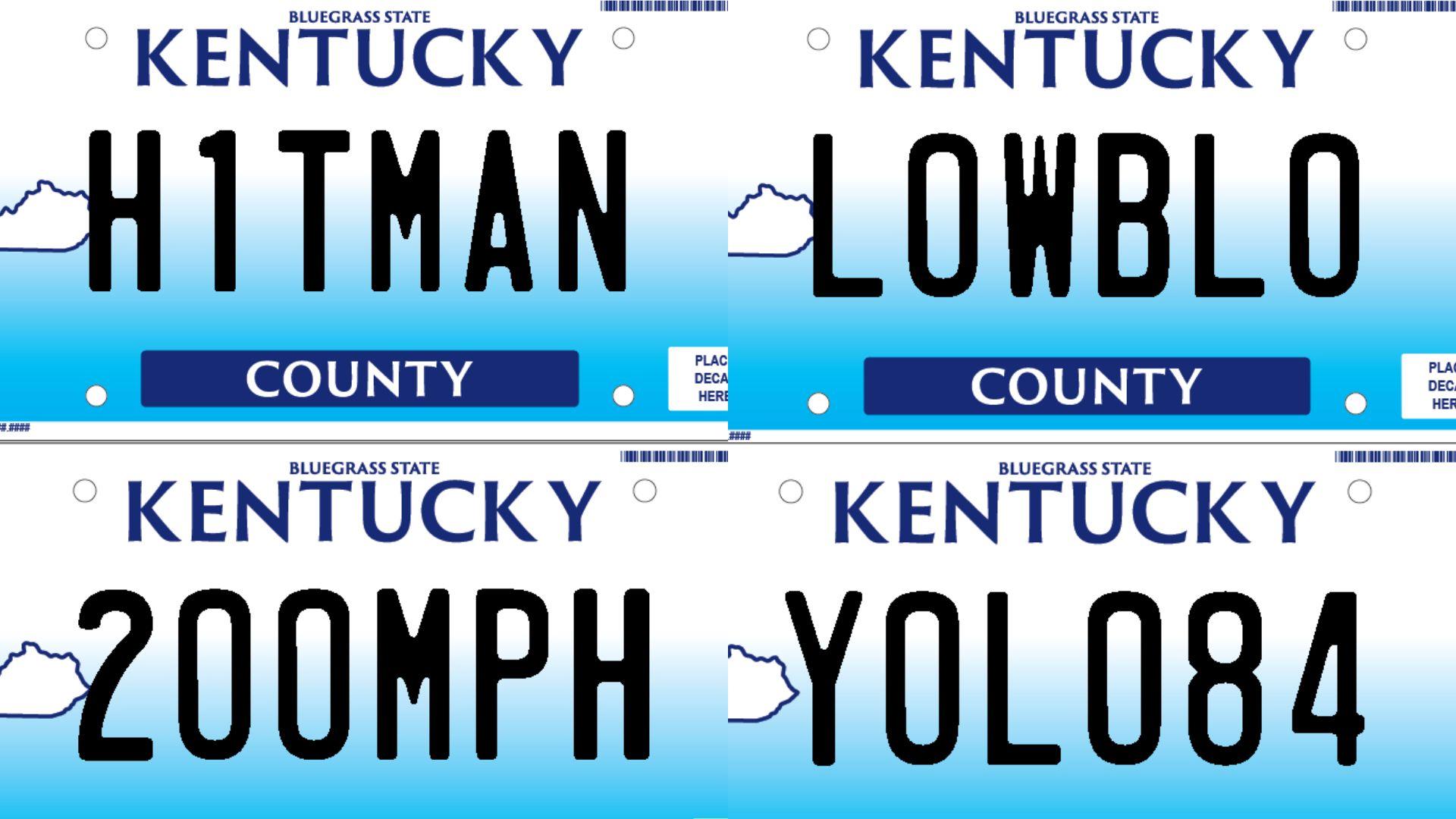 Top rejected Kentucky license plates of 2024 | whas11.com