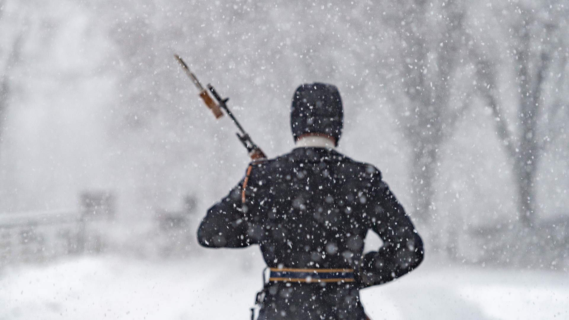 PHOTOS | First 2022 Snow covers Arlington Cemetery, Tomb of the Unknown ...