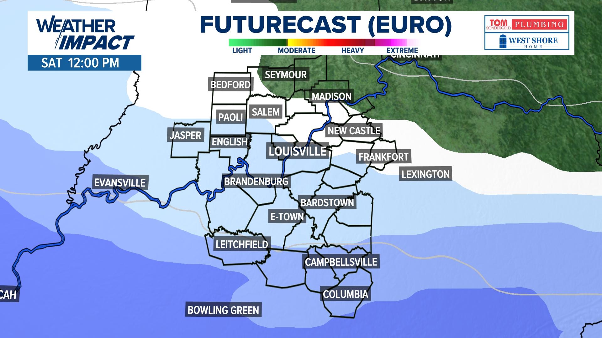 EURO Model: Snowfall potential, Futurecast for upcoming winter storm ...