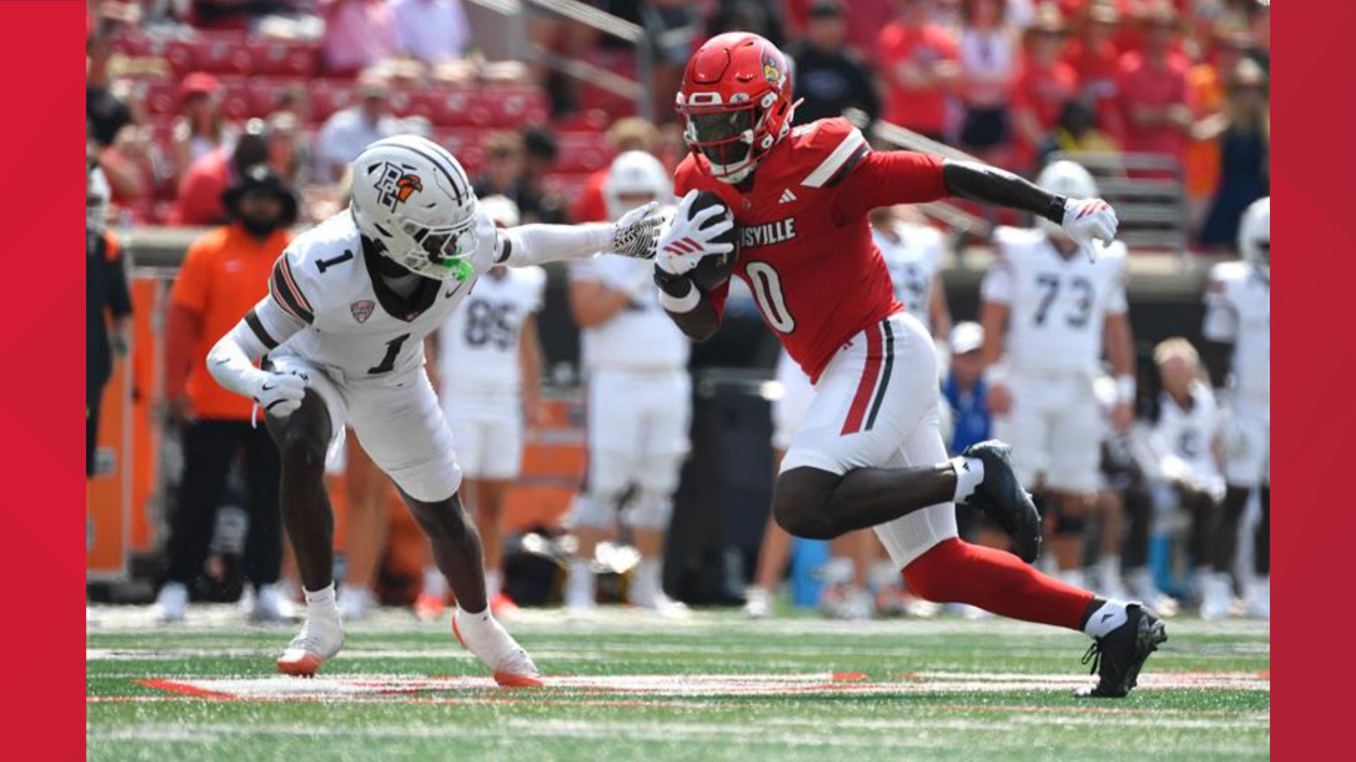 Chris Bell of Louisville Named ACC Wide Receiver of the Week | whas11.com