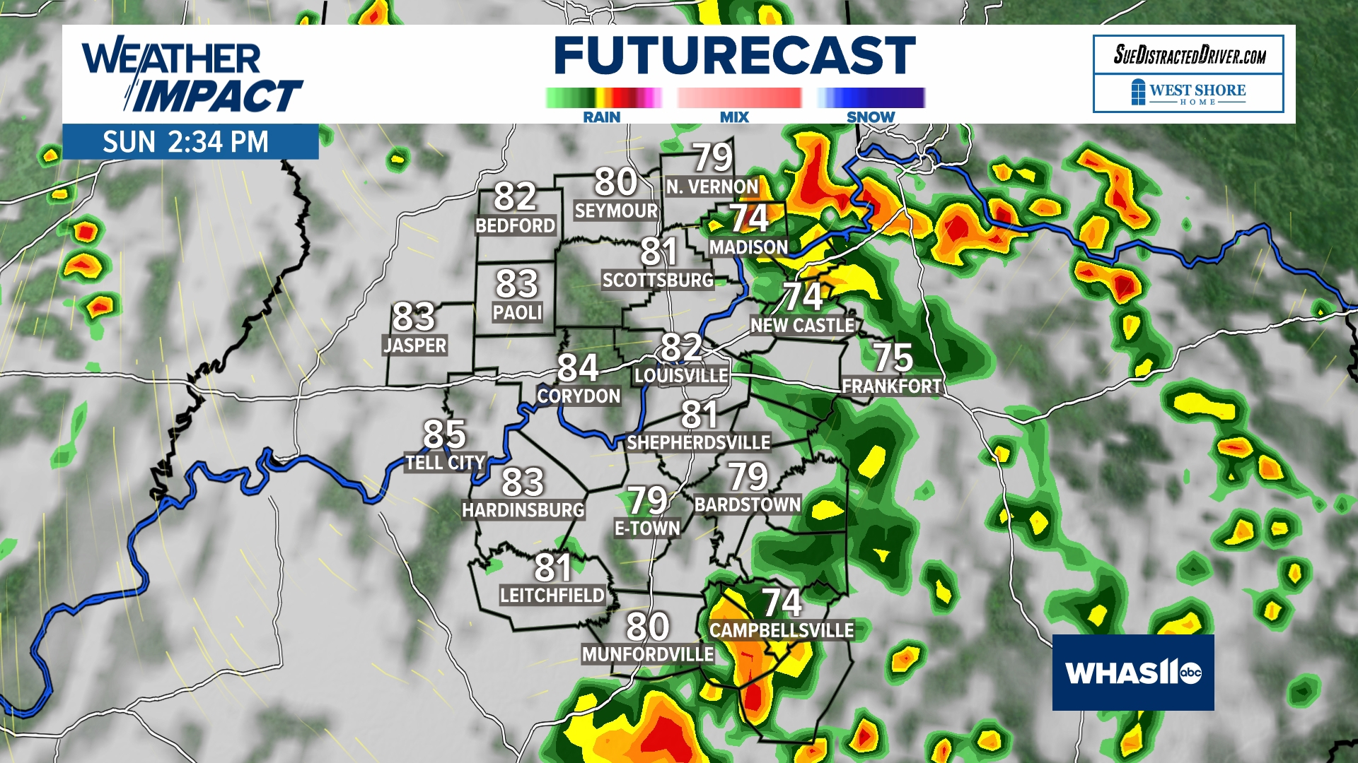WHAS11 Weather Impact Alert days issued for Sunday, Monday | whas11.com