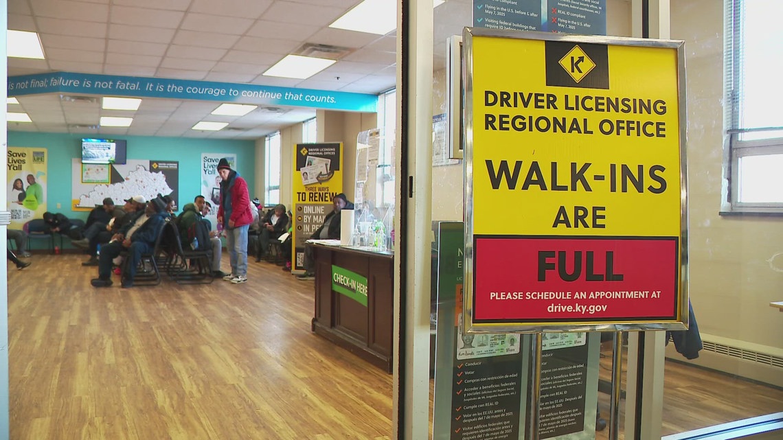 Kentucky driver's license offices see long lines in winter storm ...