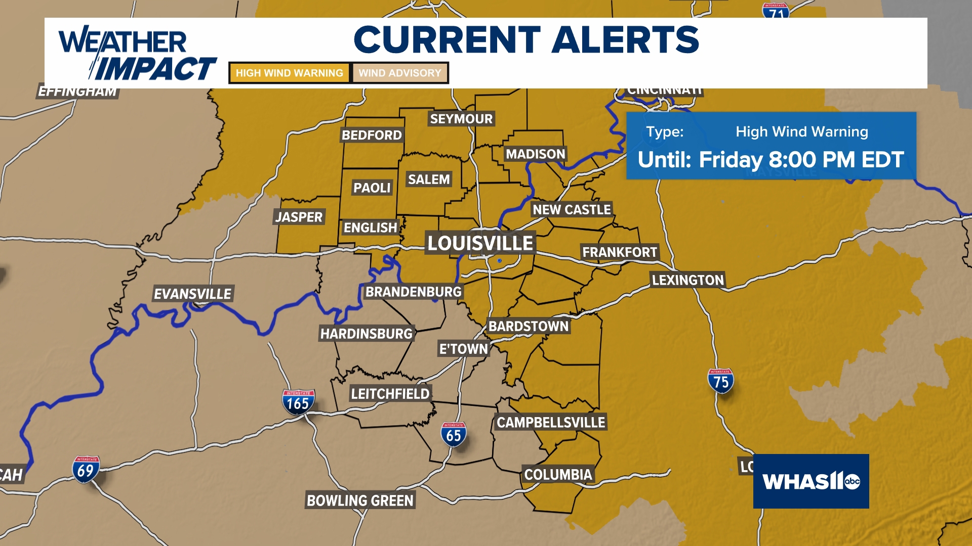 What to expect when Helene remnants arrive in Louisville | whas11.com