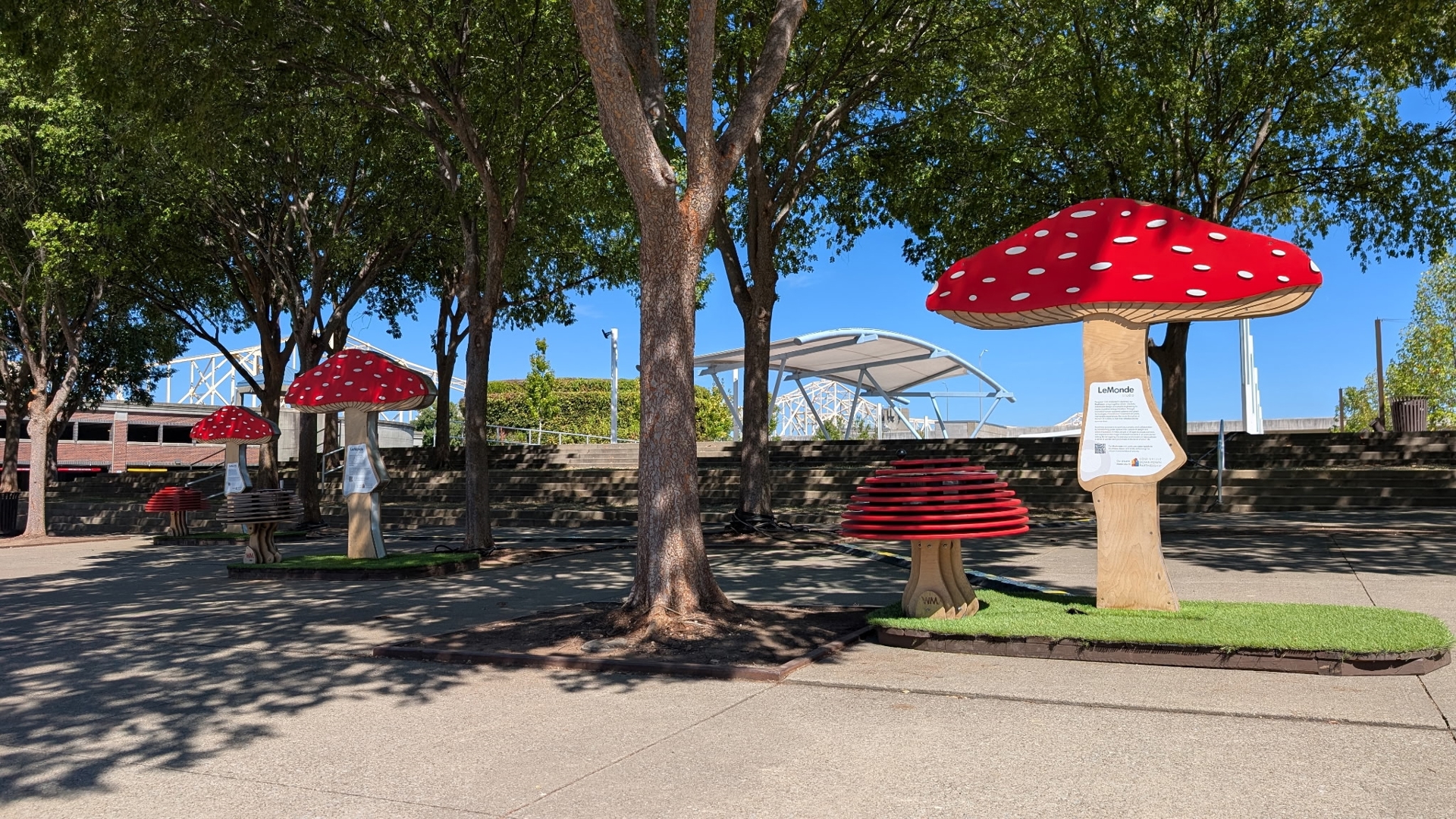Mushroom-themed art installed in downtown Louisville | whas11.com