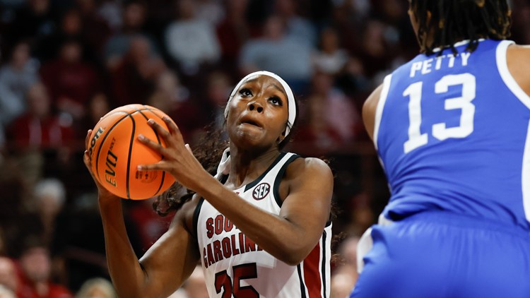 South Carolina women's basketball beats Kentucky 98-36 | whas11.com