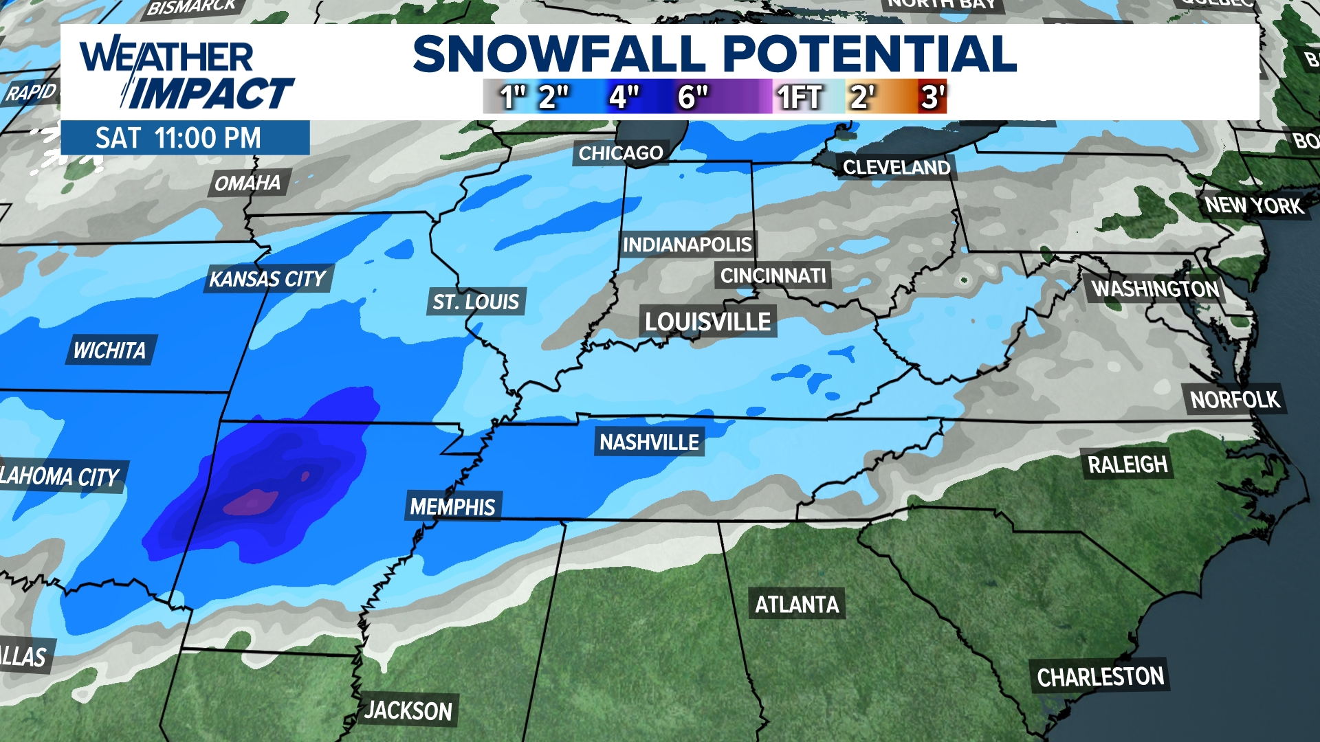 Louisville could see more snow Friday, but when will it all melt ...