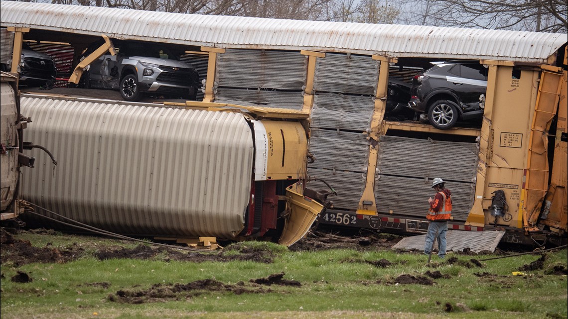 Hardin County town sees second train derailment in 8 months | whas11.com