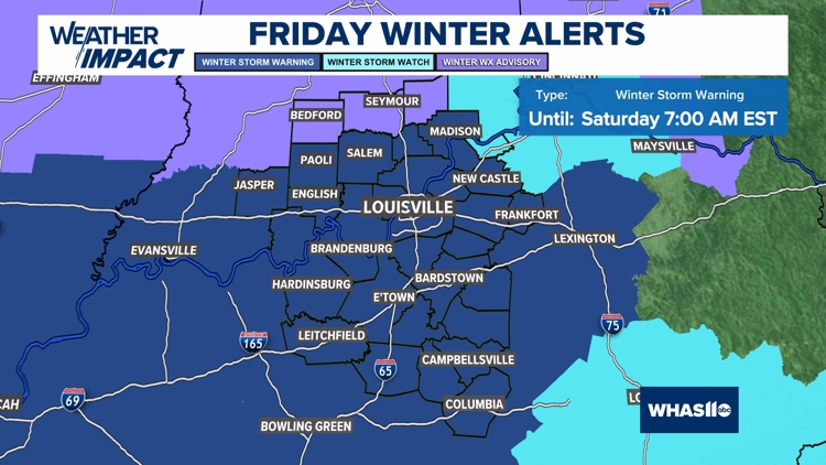 Here's when snow will start on Friday | Louisville weather forecast ...
