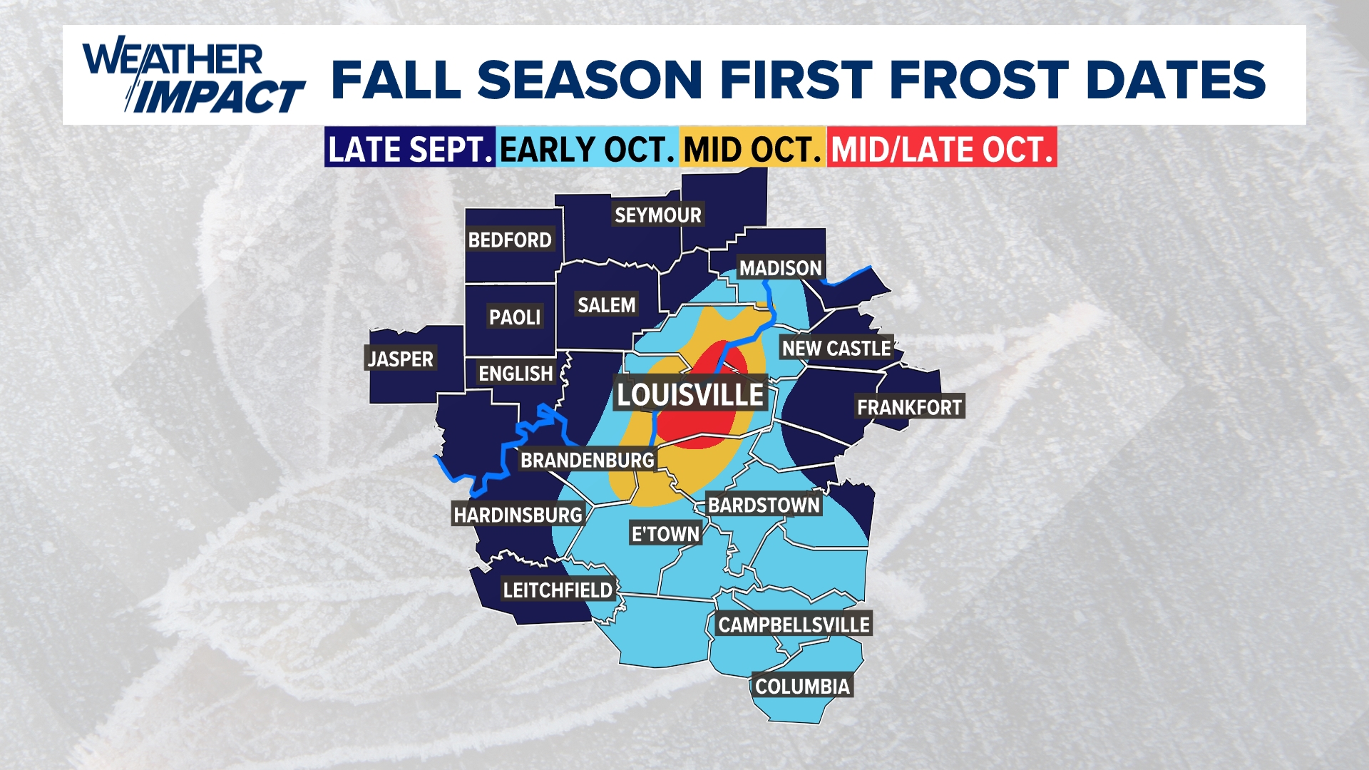 When is the first frost, freeze in Kentucky and Indiana? | whas11.com