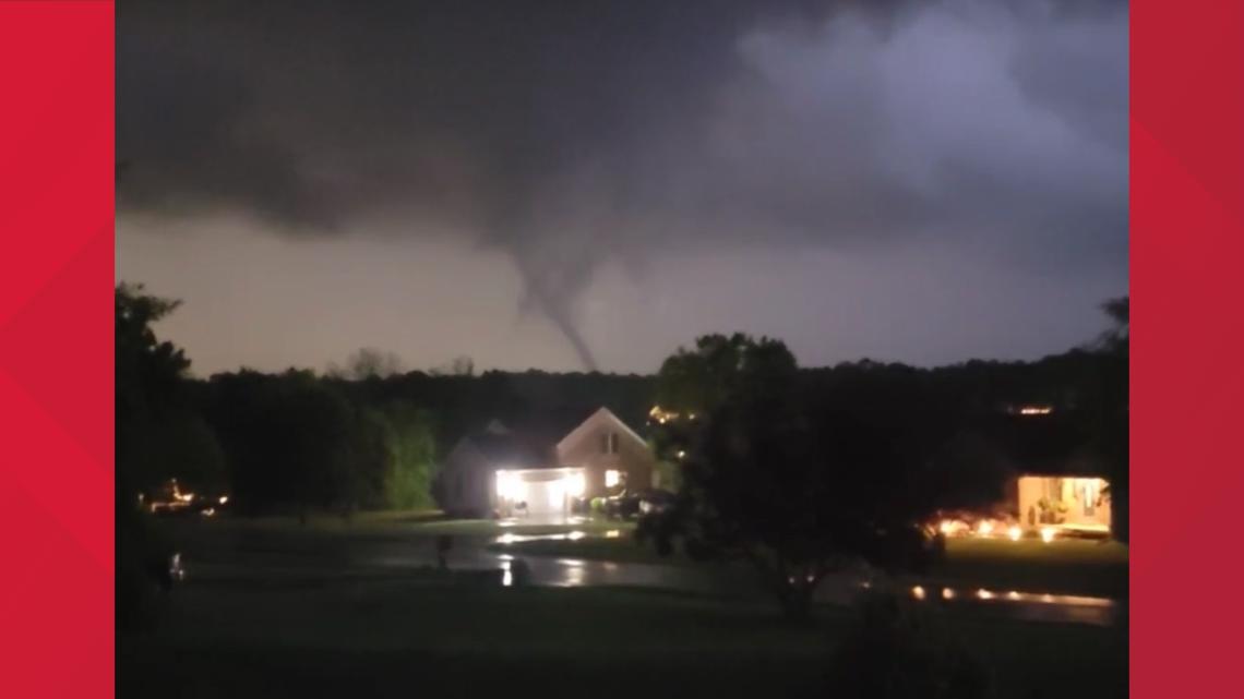 WATCH: Funnel clouds, possible tornadoes in southern Indiana | whas11.com