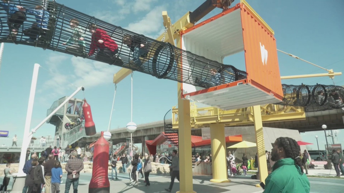 Waterfront Park's Playport opens in Portland as it expands west ...