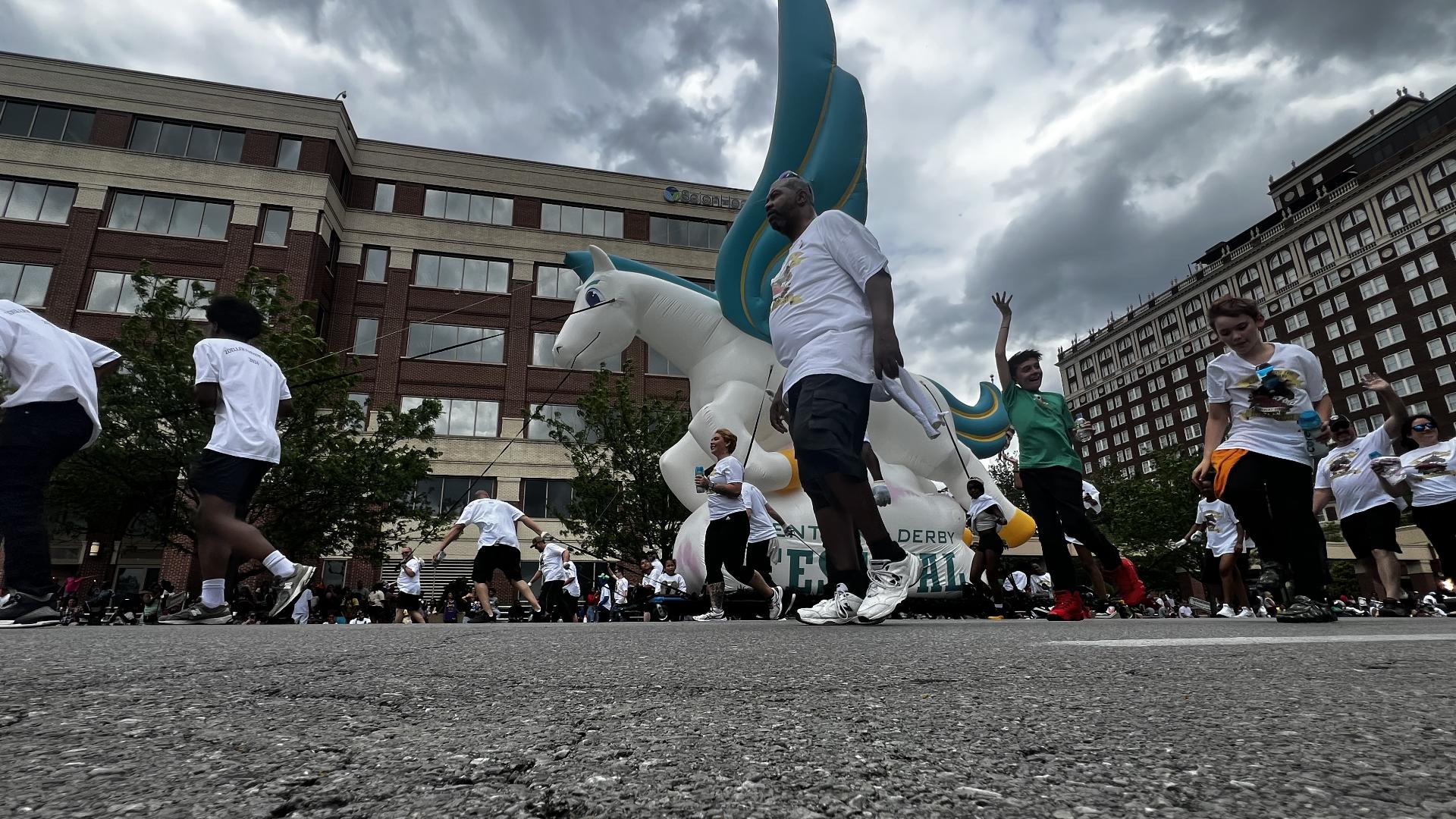 Louisville celebrates annual Pegasus Parade ahead of Derby 150 | whas11.com