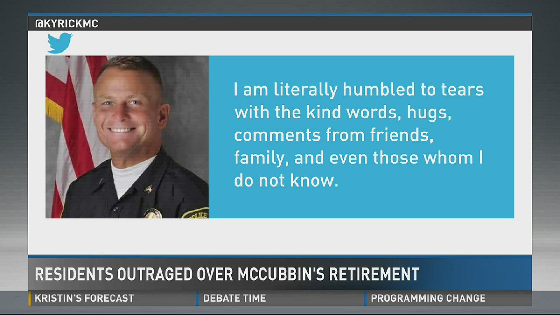 Residents outraged over McCubbin's retirement | whas11.com