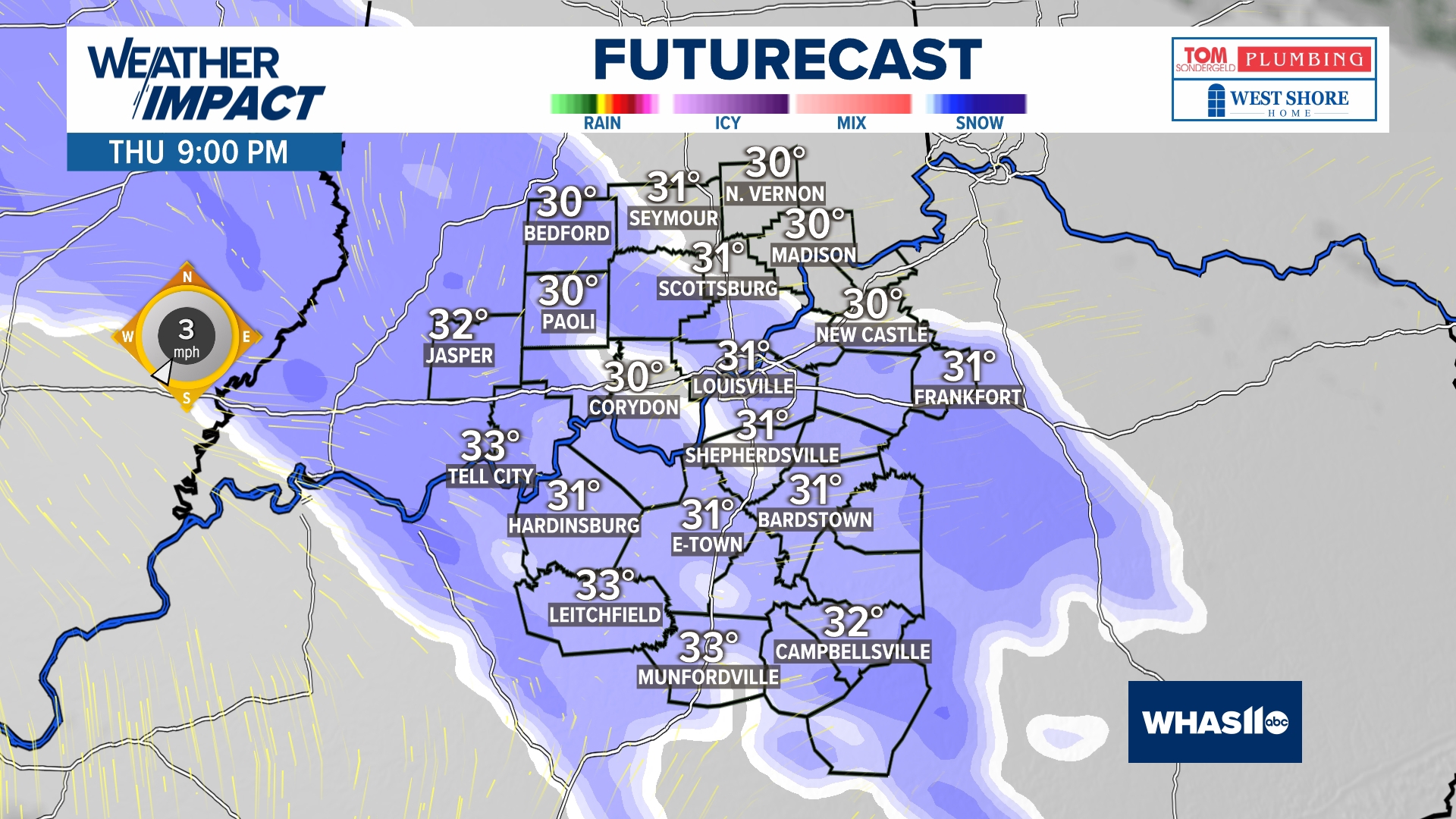 LIVE RADAR: Tracking snow headed to Kentucky and Indiana | whas11.com