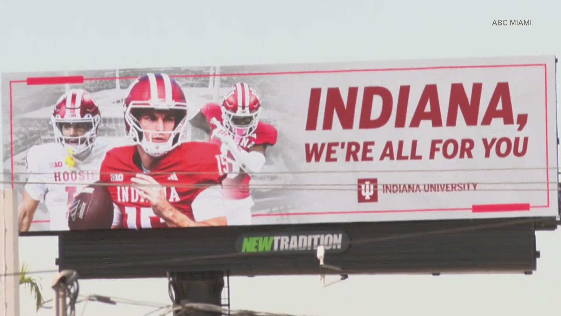 Billboards welcome Indiana Hoosiers to championship game in Miami ...