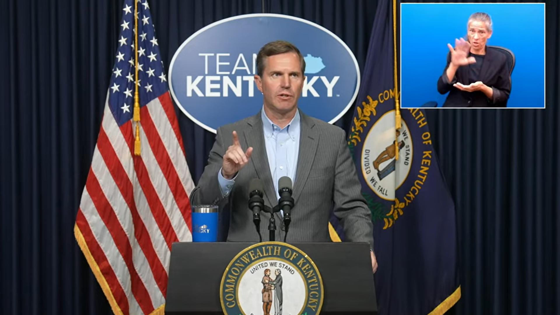 Gov. Andy Beshear criticizes federal government as he announces state ...