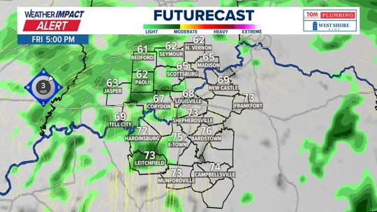 Widespread rain Friday with some strong storms possible | Weather ...