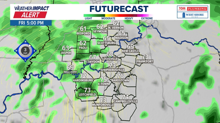 Widespread rain Friday with some strong storms possible | Weather ...