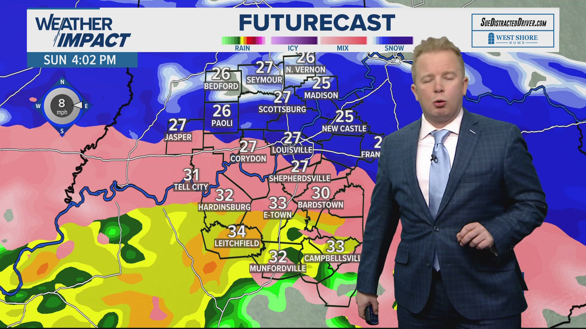 Winter storm with several inches of snow, ice moving into Louisville ...