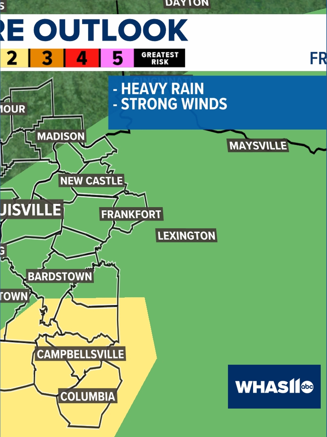 Strong storms possible Friday in Kentucky | Weather Impact Alert Day ...
