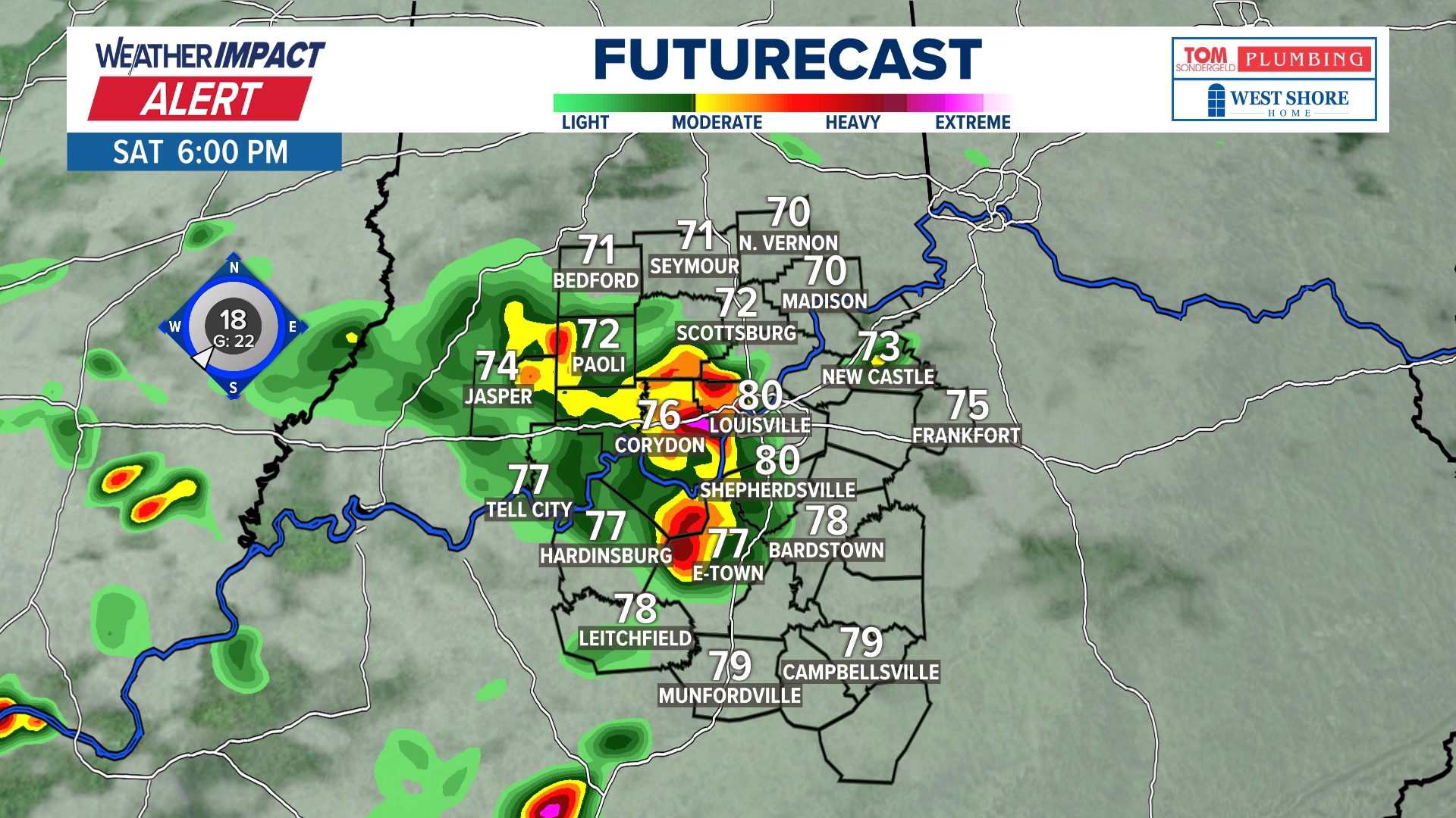 Strong to severe storms possible in Kentucky and southern Indiana ...