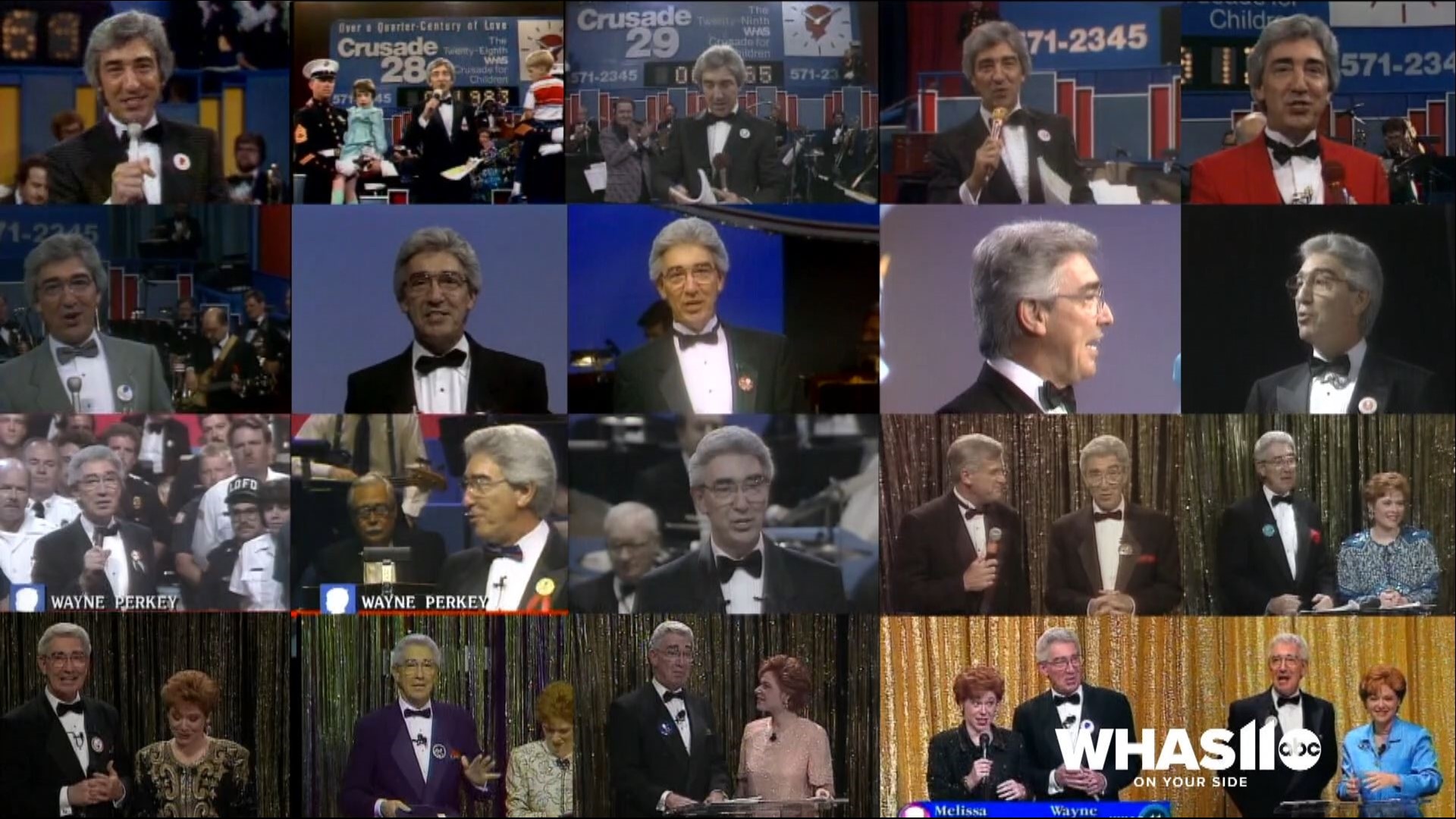 20 years of Wayne Perkey hosting the WHAS Crusade for Children in 3 ...
