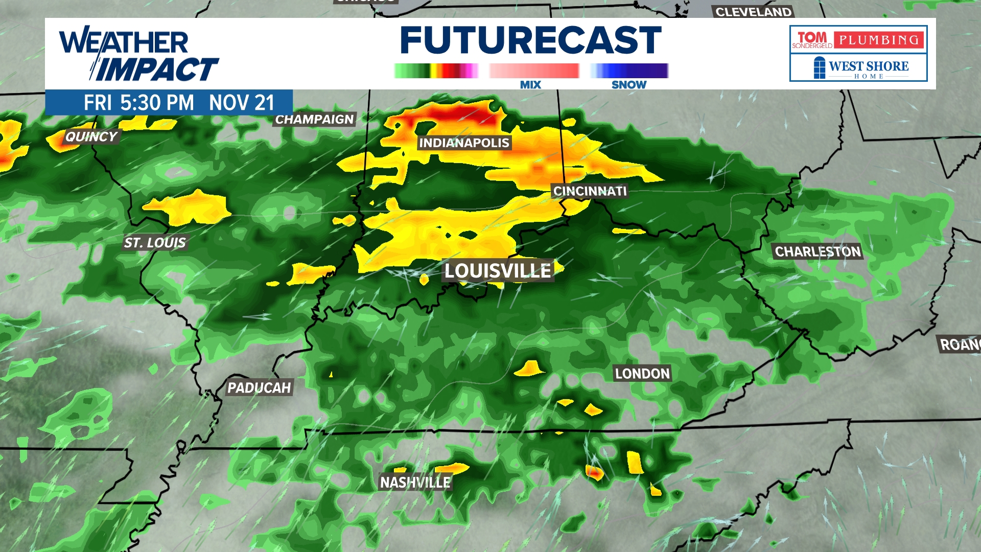 LIVE RADAR | Heavy rain, storms in Kentucky and Indiana | whas11.com
