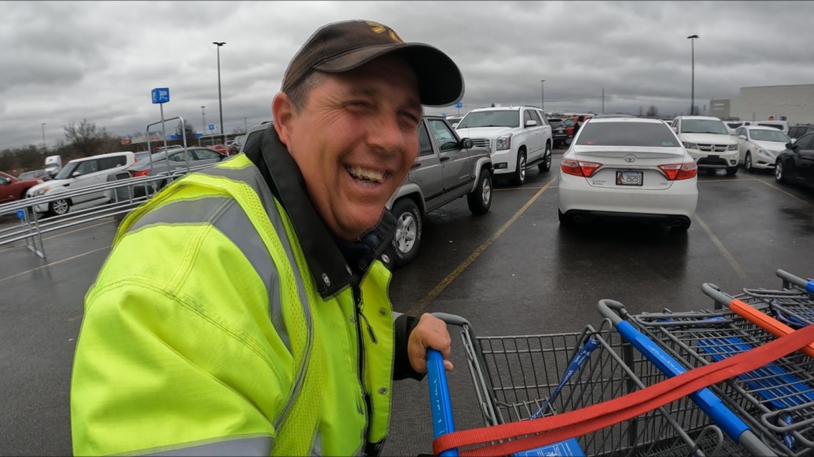 The Walmart employee pushing equal amounts of carts and kindness ...