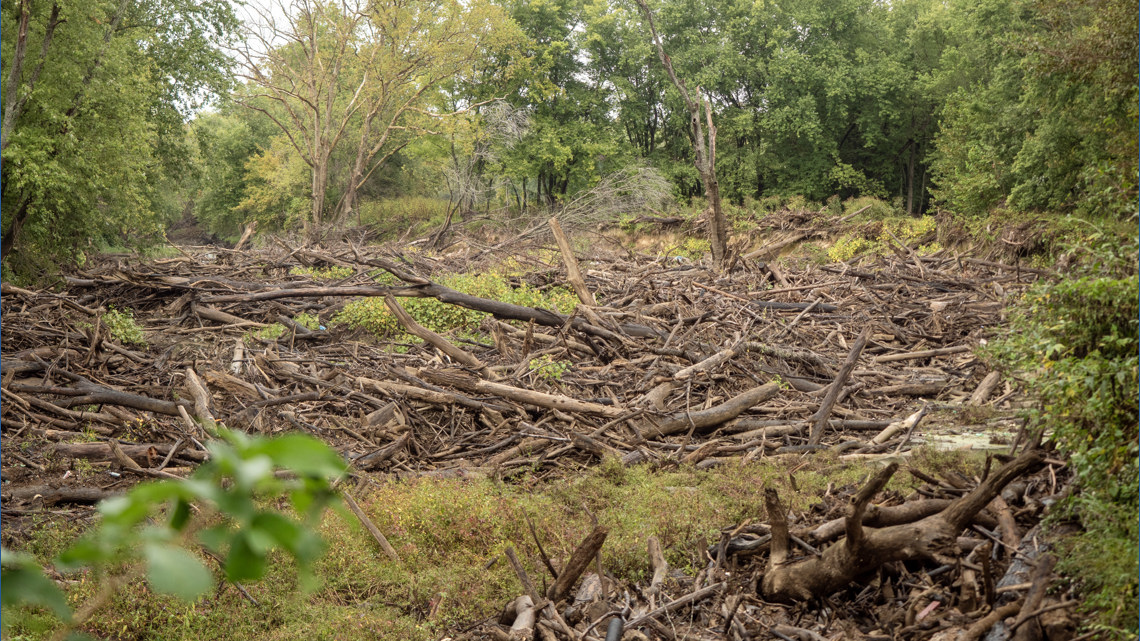 Nelson County river remains blocked with flood debris | whas11.com