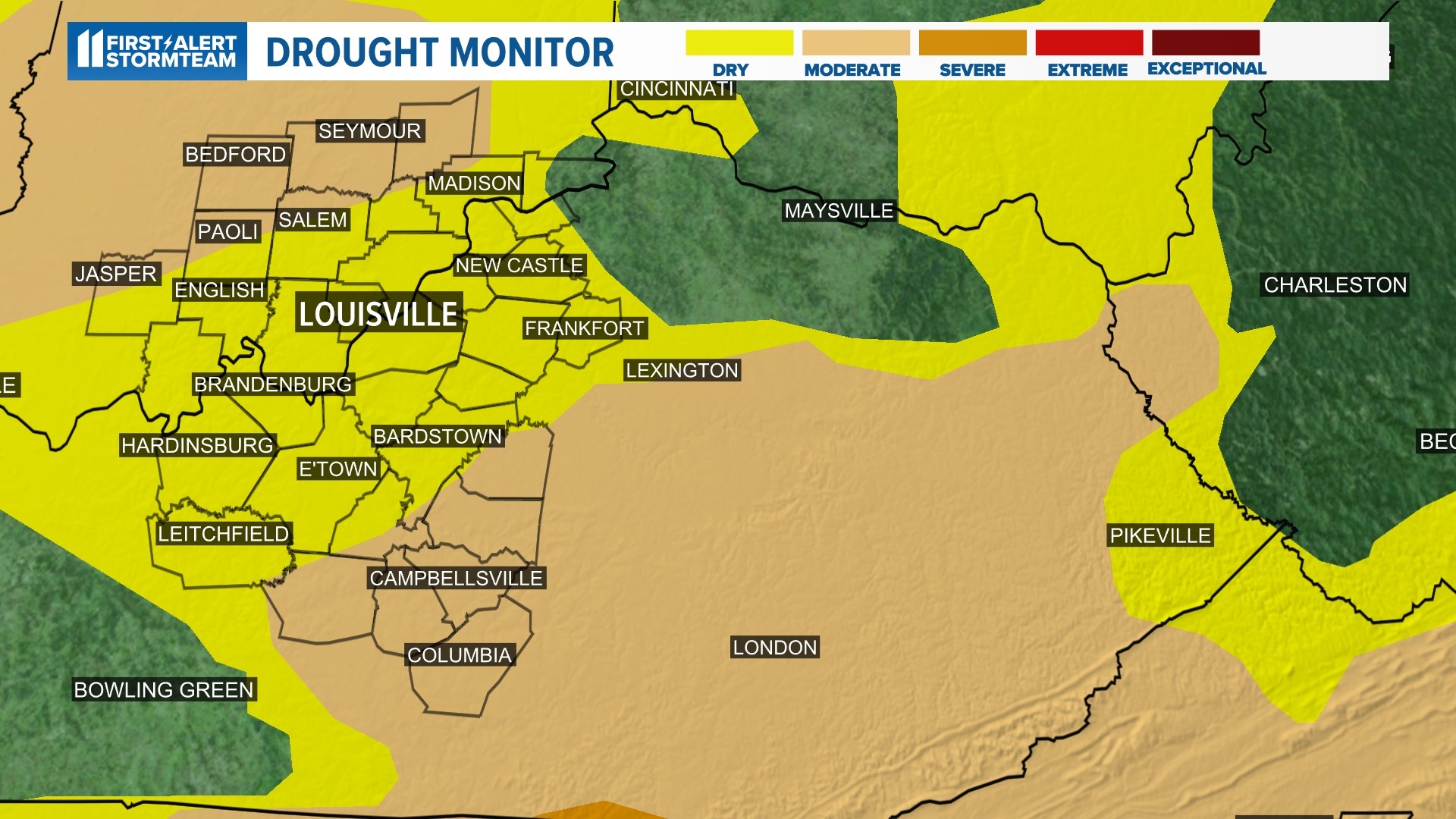 Dozens of wildfires rage in eastern Kentucky; Burn bans in effect ...