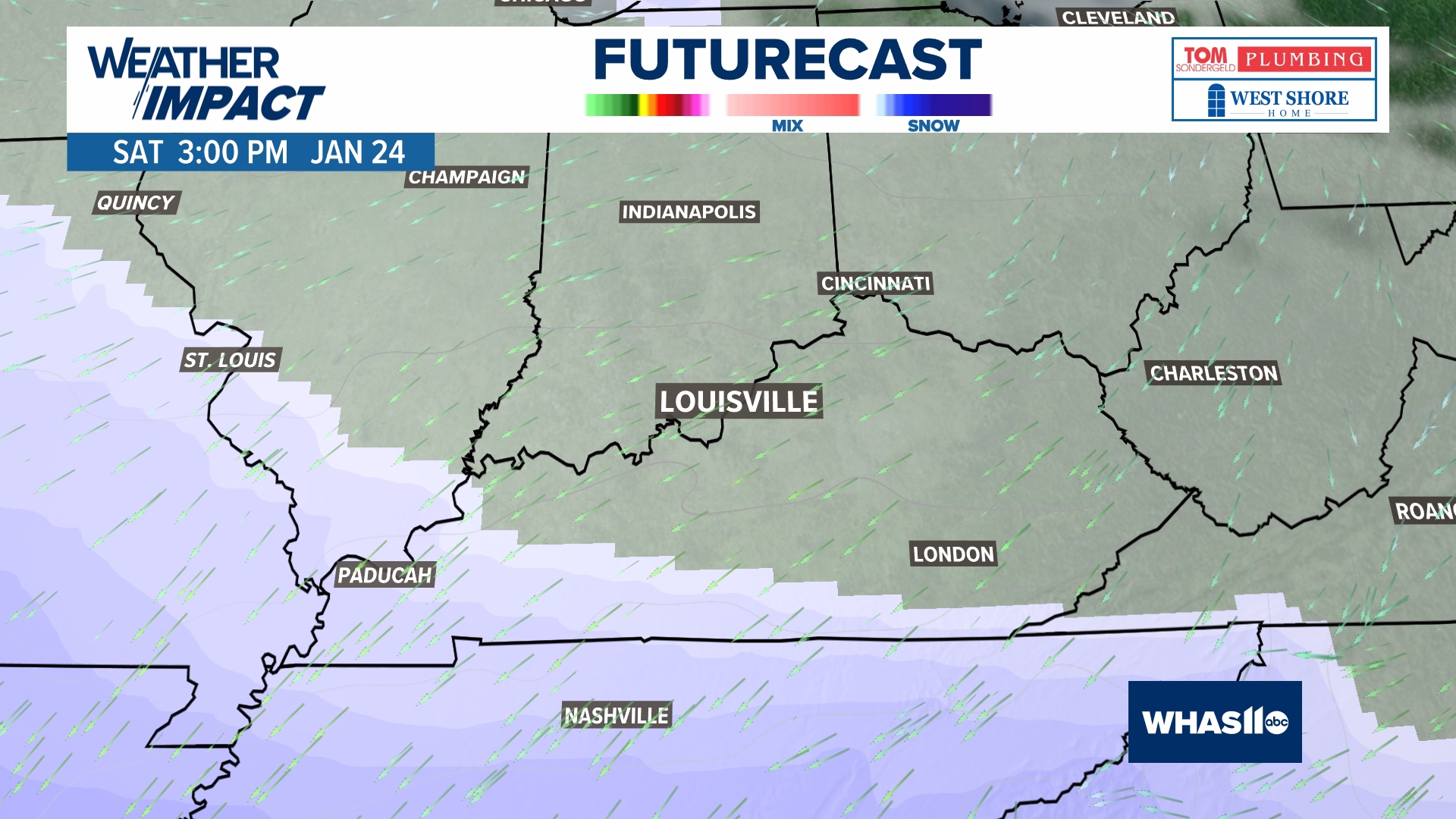 Weekend snow showers likely in Kentucky, southern Indiana; what you ...