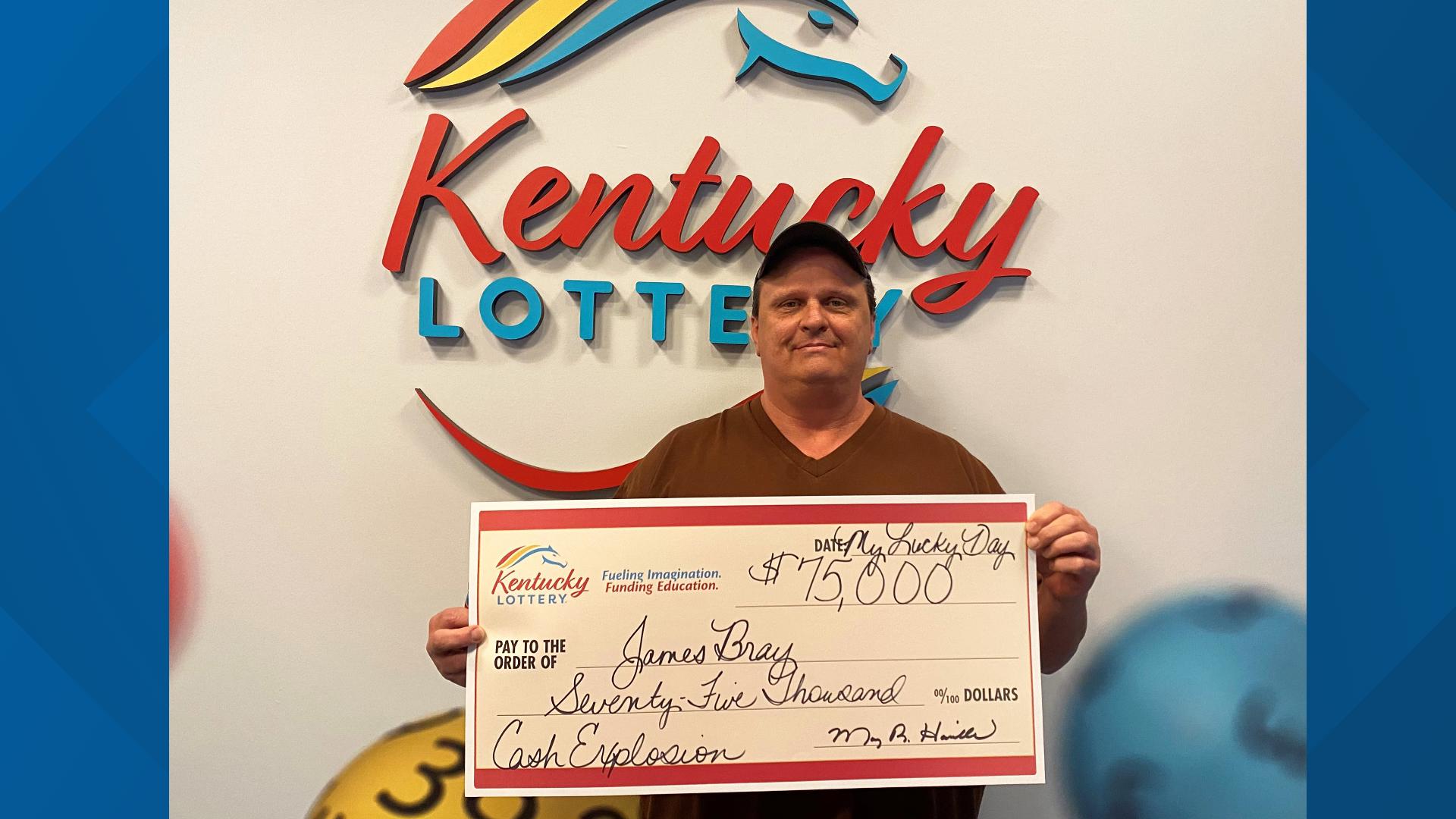 Kentucky man celebrates after winning big in lottery | whas11.com