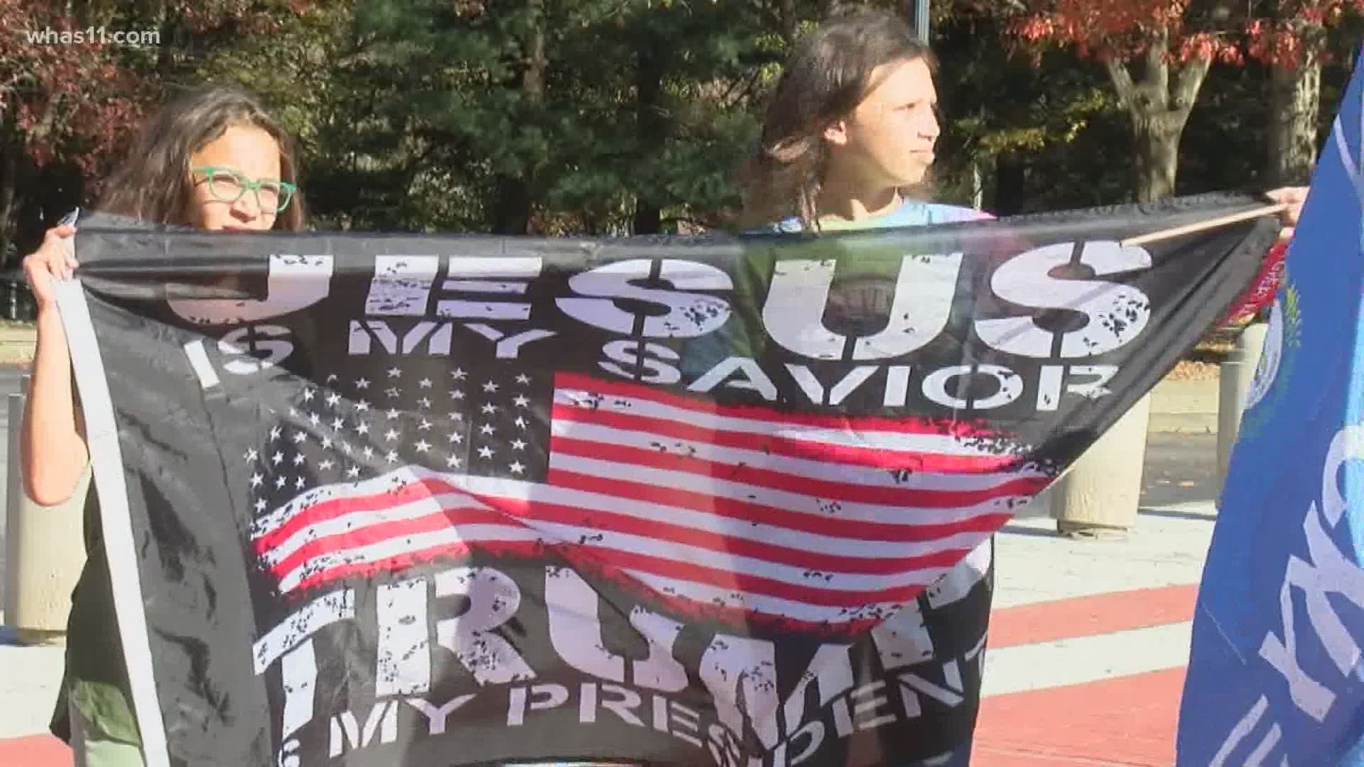 Kentucky Trump supporters join election fraud claims, rally | whas11.com