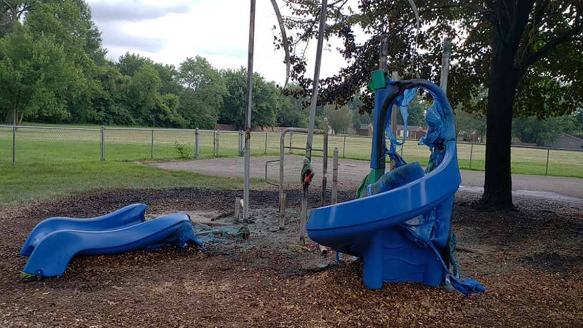 Fire destroys playground at Blake Elementary | whas11.com