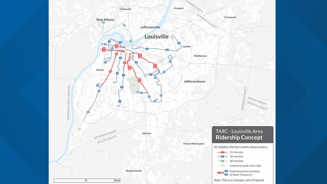 TARC rolls out 2025 network redesign concepts | whas11.com