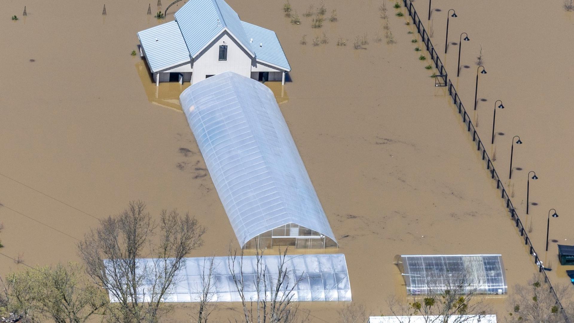 PHOTOS: LMPD shares aerial images of Ohio River flooding | whas11.com
